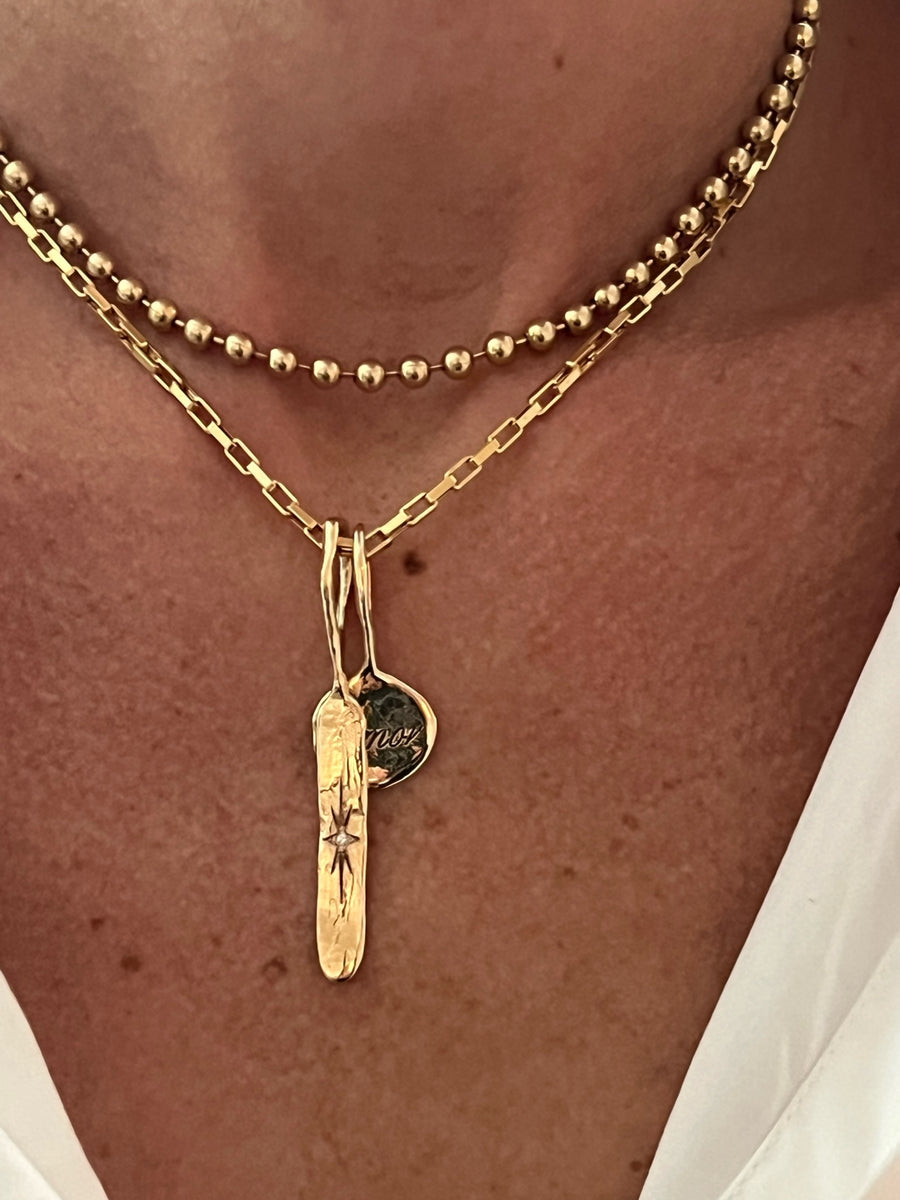 North Star Elongated Charm – Rebecca Pinto