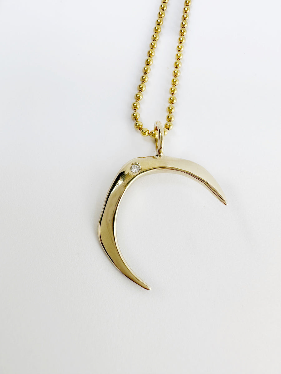 Luna Moon Diamond Charm – Rebecca Pinto